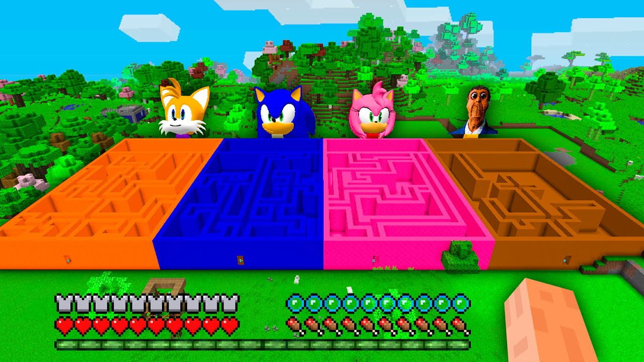 I found BIGGEST MAZE MONSTER OF SONIC OBUNGA NEXTBOT TAILS AMY ROSE in ...