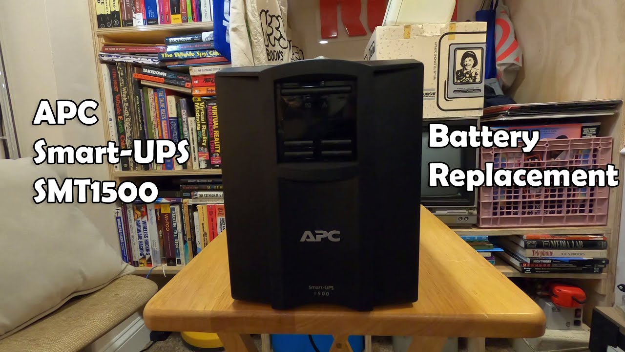 Replacing Batteries in an APC Smart-UPS SMT1500 - YouTube