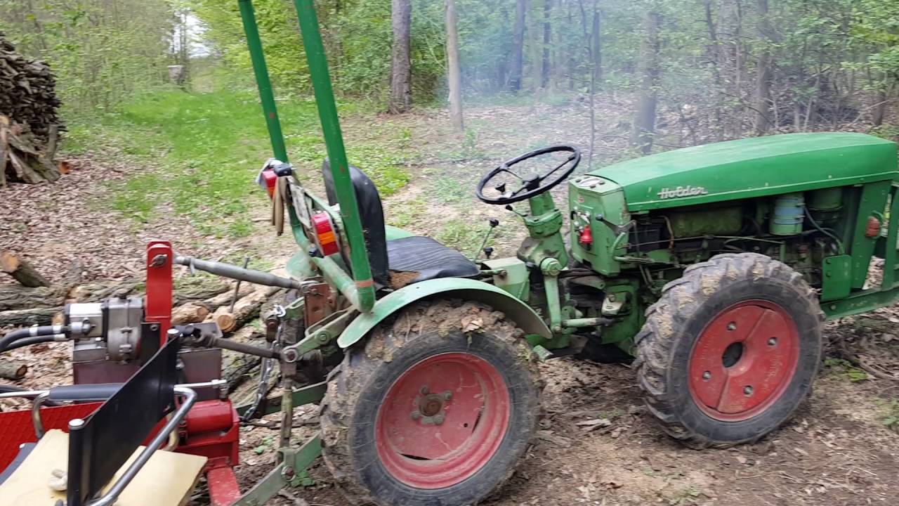 Holder Am2 beim Holzspalten - YouTube