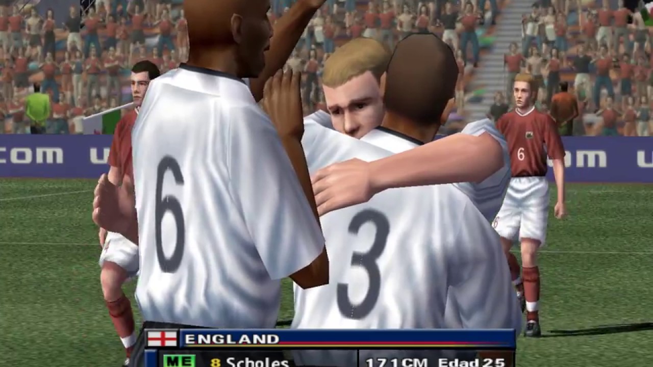 Pro Evolution Soccer (PS2) - England vs Wales - Konami Cup - Final ...