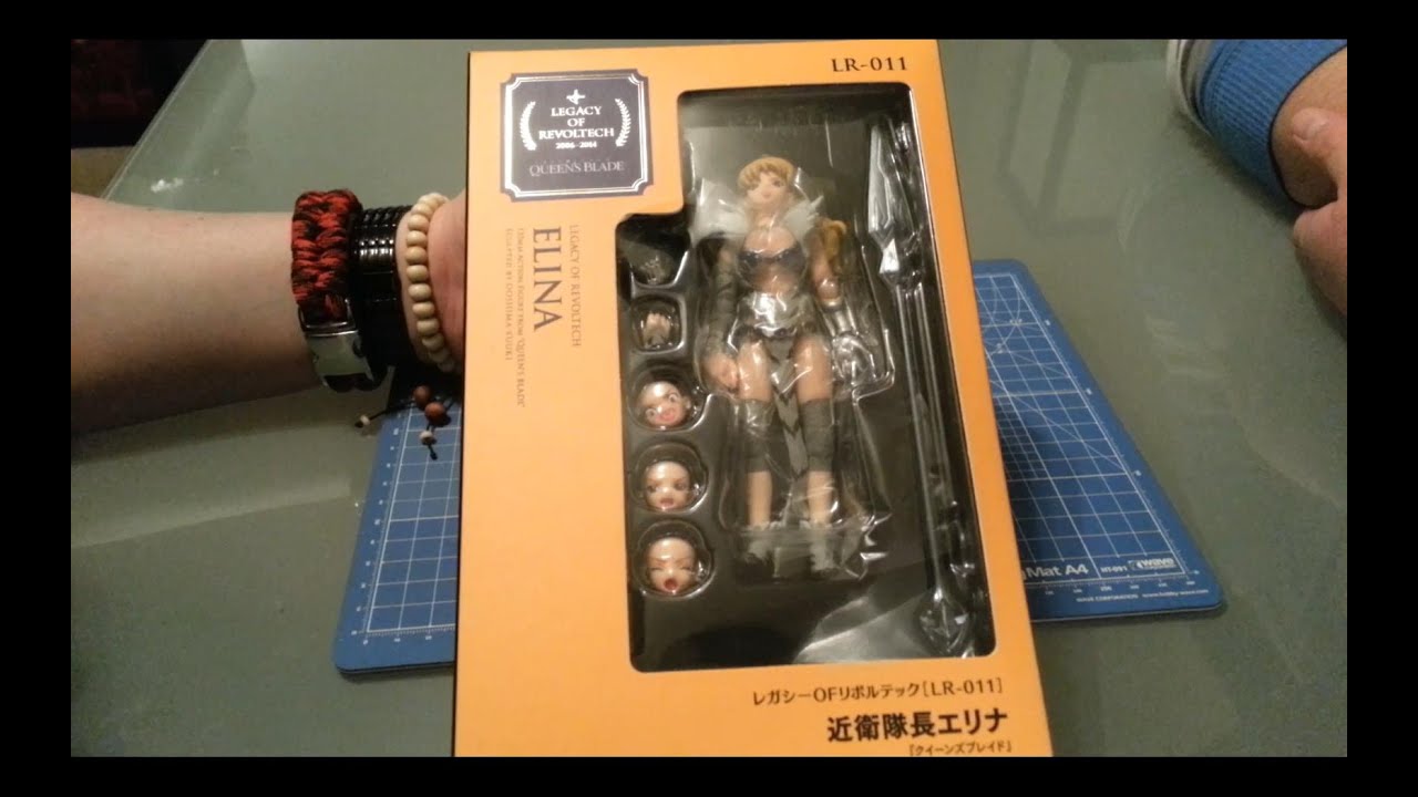 Revoltech - Queen's Blade Elina - Figure Review - YouTube