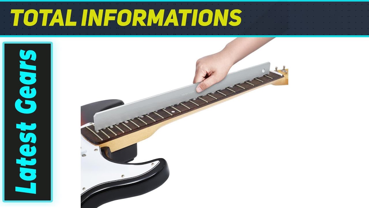 Essential Guitar Neck Notched Straight Edge Setup Tool - YouTube