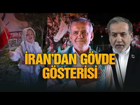 İran’da Dev Gövde Gösterisi: Pezeşkiyan ve Arakçı Halkın Arasına Karıştı!