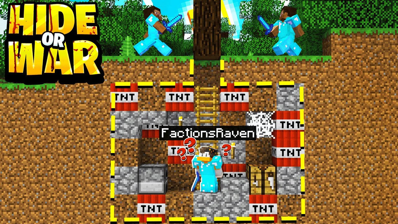 we CREATED the WORLDS WORST Minecraft Base.. (Hide or War #1) - YouTube