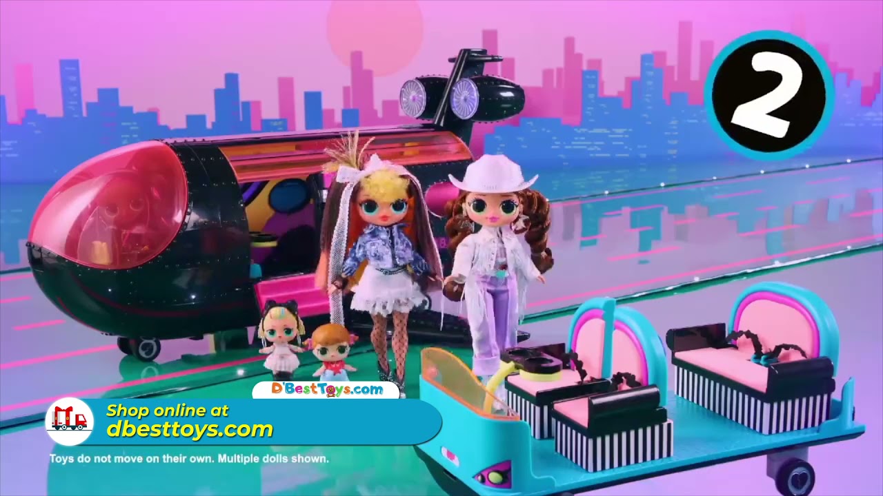 LOL Surprise OMG Remix 4-in-1 Plane Playset - YouTube