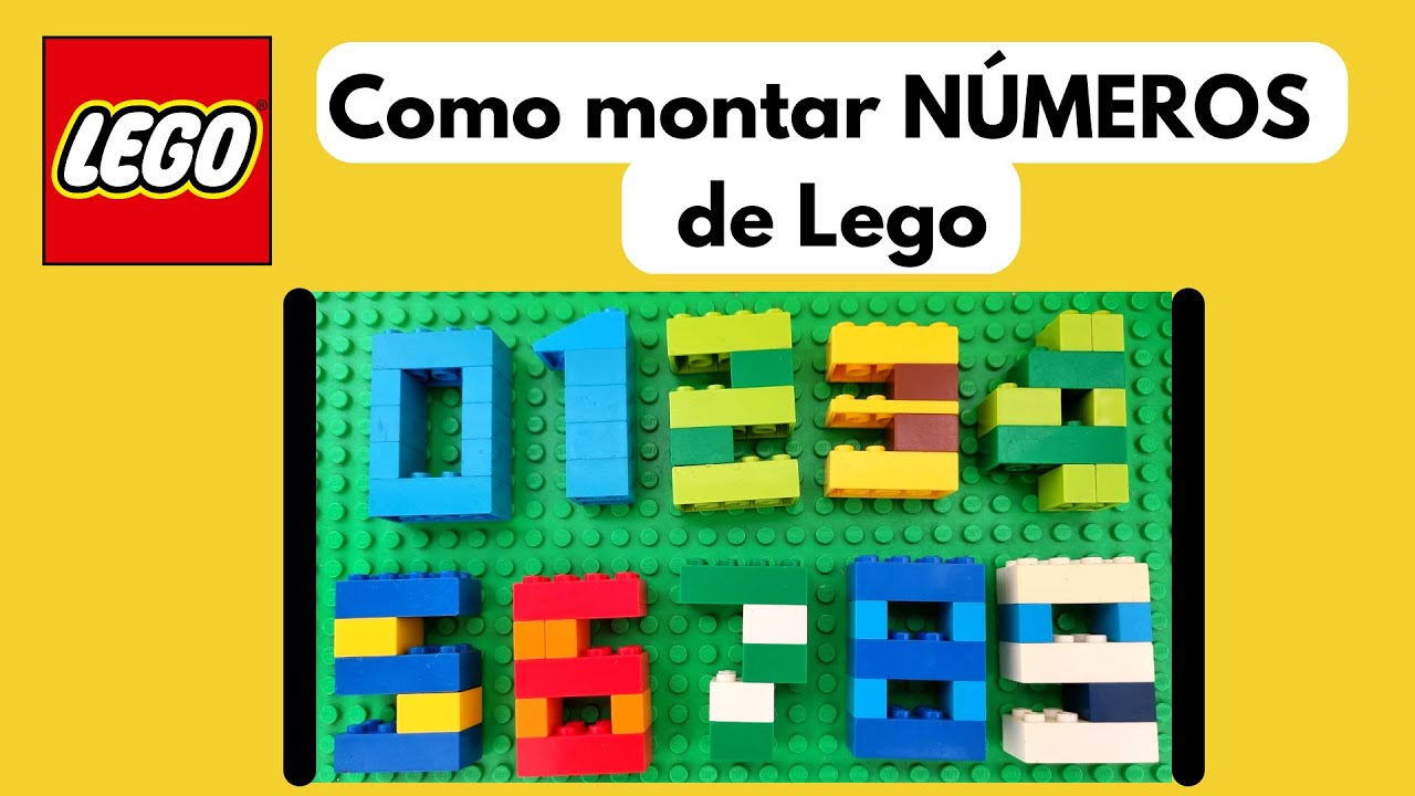 Como montar os NÚMEROS de LEGO - YouTube