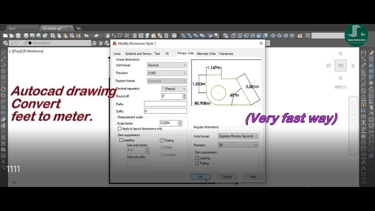 How To Convert AUTOCAD Dwg FEET Into METER Very Fast easy Way YouTube How To Convert AUTOCAD Dwg FEET Into METER Very Fast easy Way YouTube