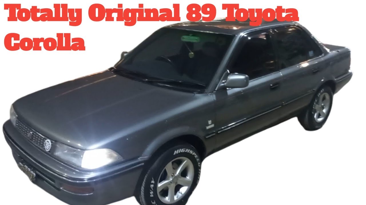 Totally Original 89 Toyota Corolla Available for Sale - YouTube