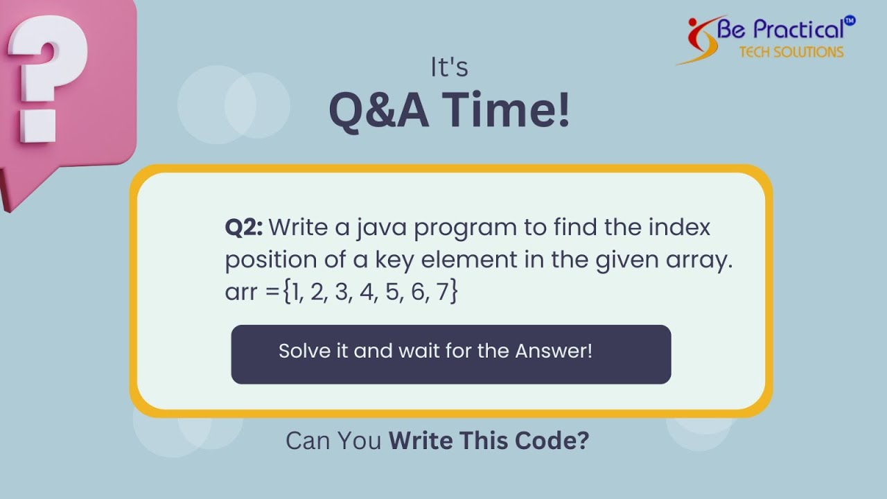 Simple Java Program Java Basic Programs On Index Position Learn 5866