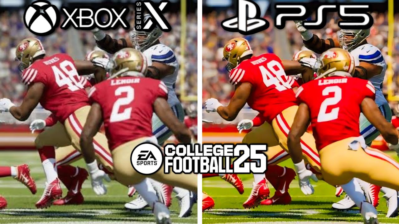 EA Sports College Football 25 PS5 vs Xbox Series X Graphics Comparison ...