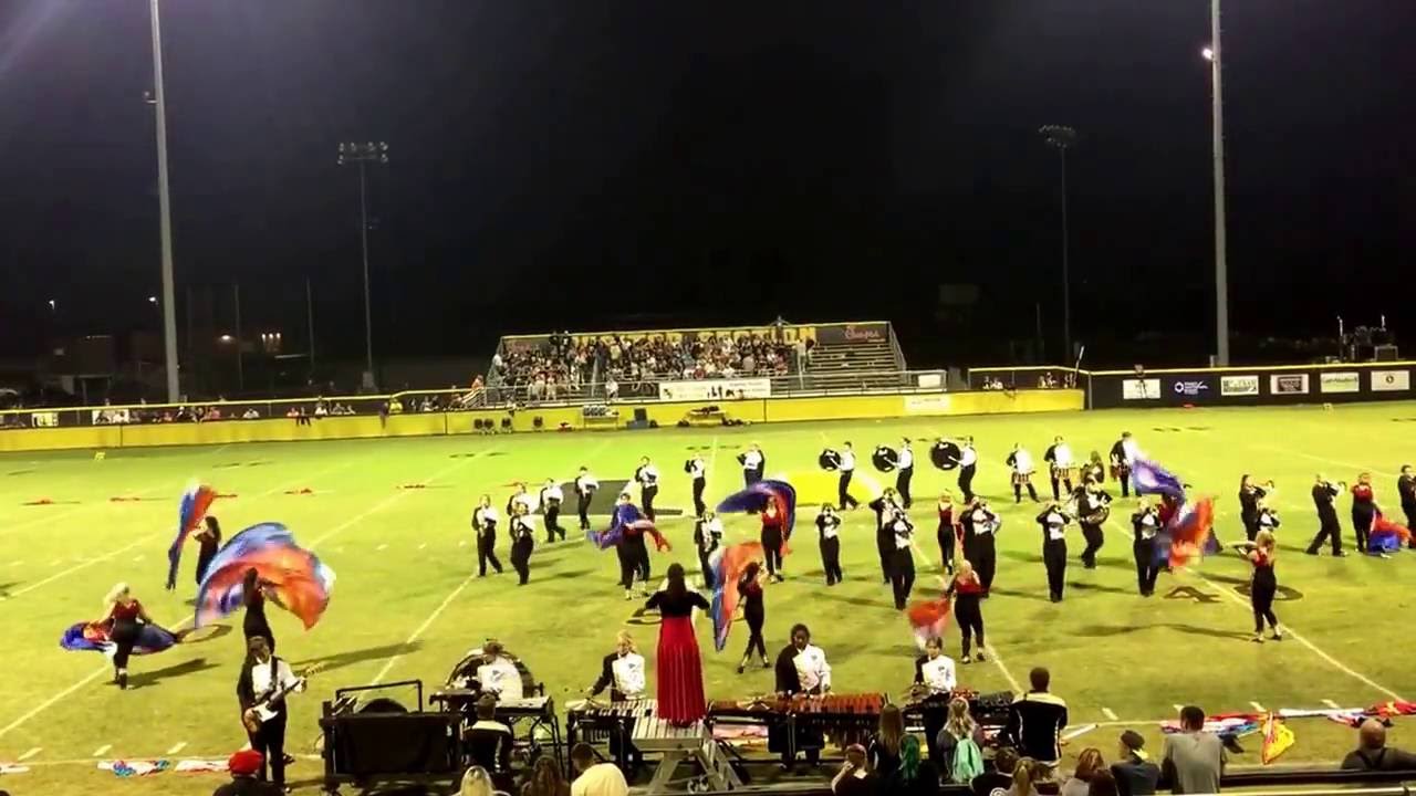 Stone Memorial High School Marching Band halftime show performance at ...
