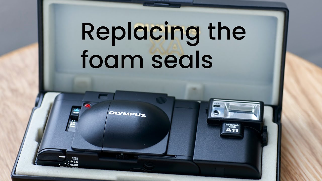 How to replace the light seal on an Olympus XA - YouTube