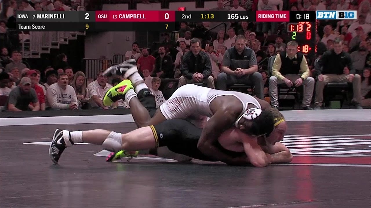 Big Ten Wrestling: 165 LBs - Iowa's Alex Marinelli vs. Ohio State's ...