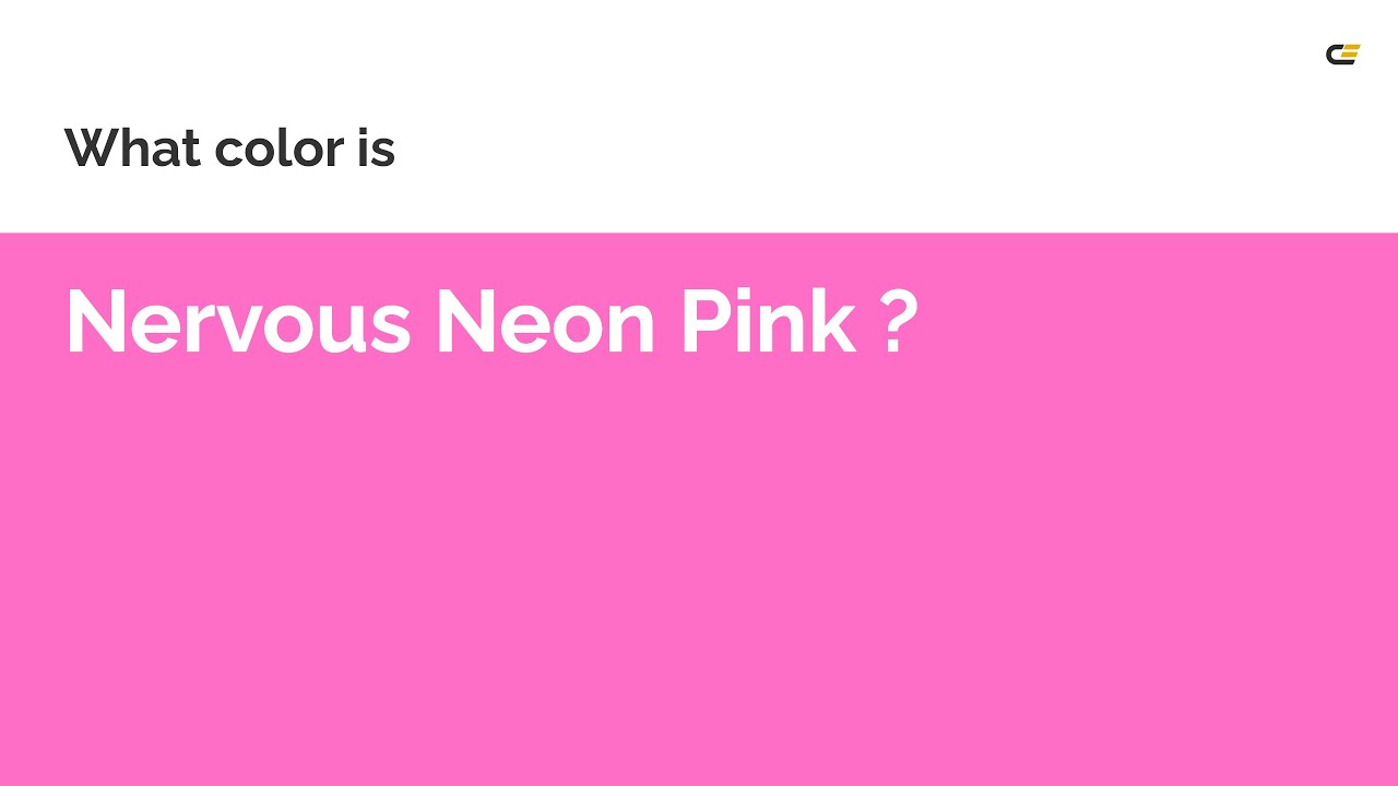 Nervous Neon Pink color #ff6ec7 hex Cool Violet color ff6ec7 - YouTube