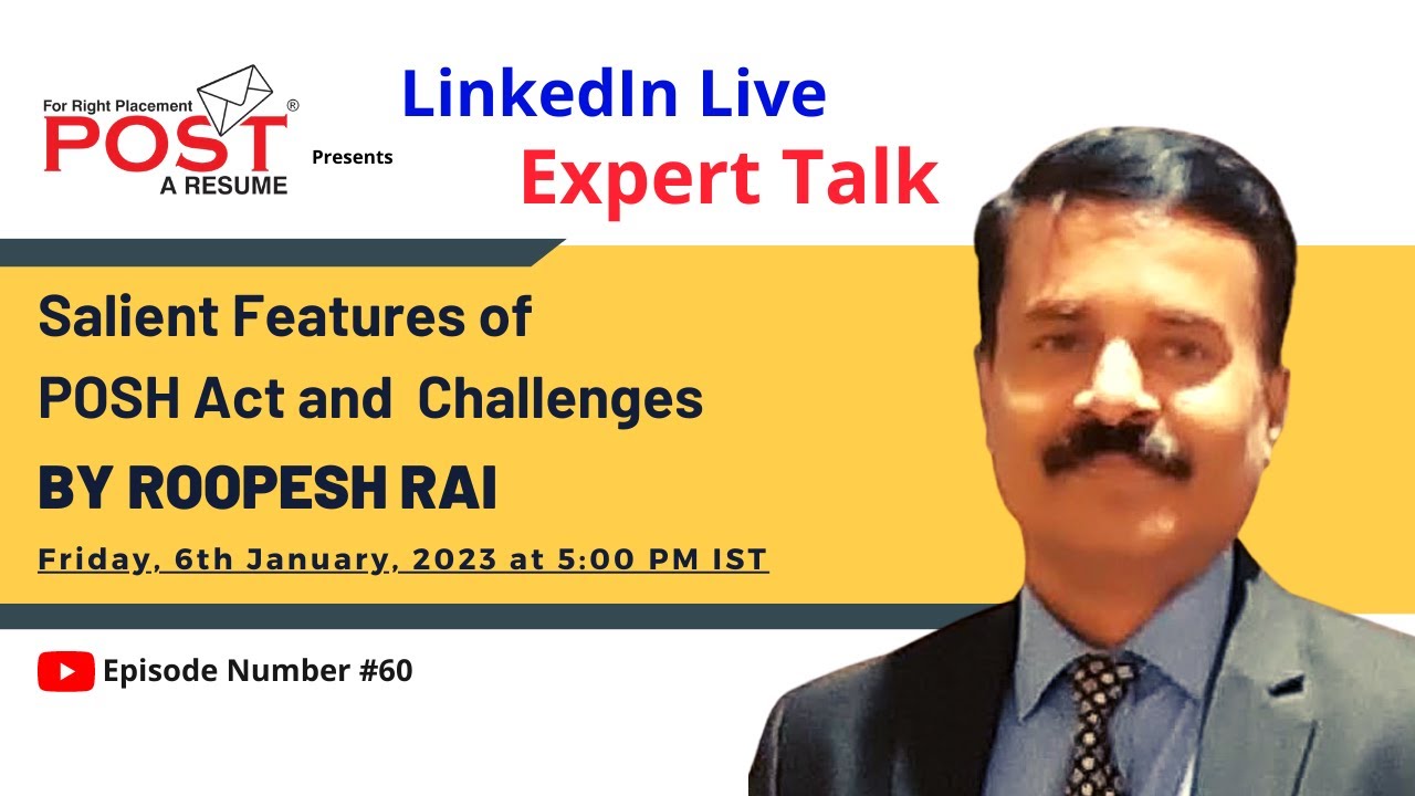 Episode #60 Expert Talk with Roopesh Rai on Salient Features of POSH ...