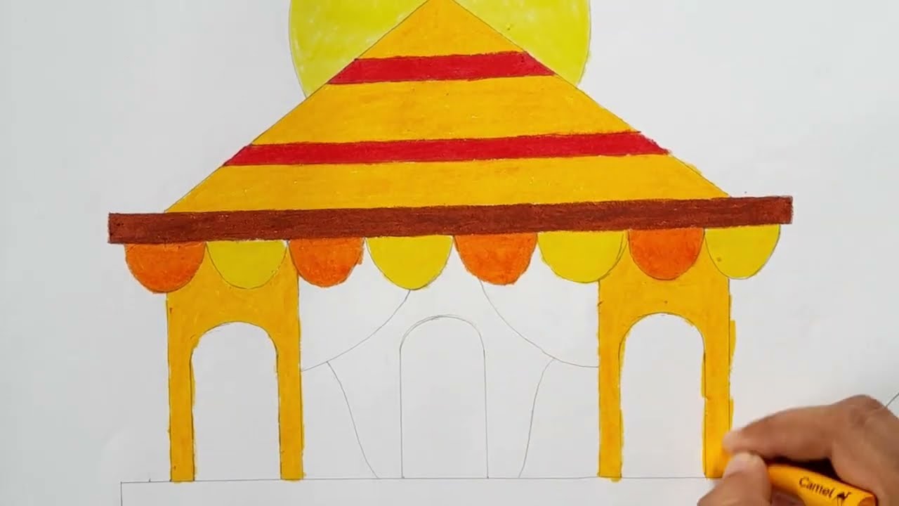 Rath Yatra special drawing | Rath yatra drawing for kids | How to draw ...