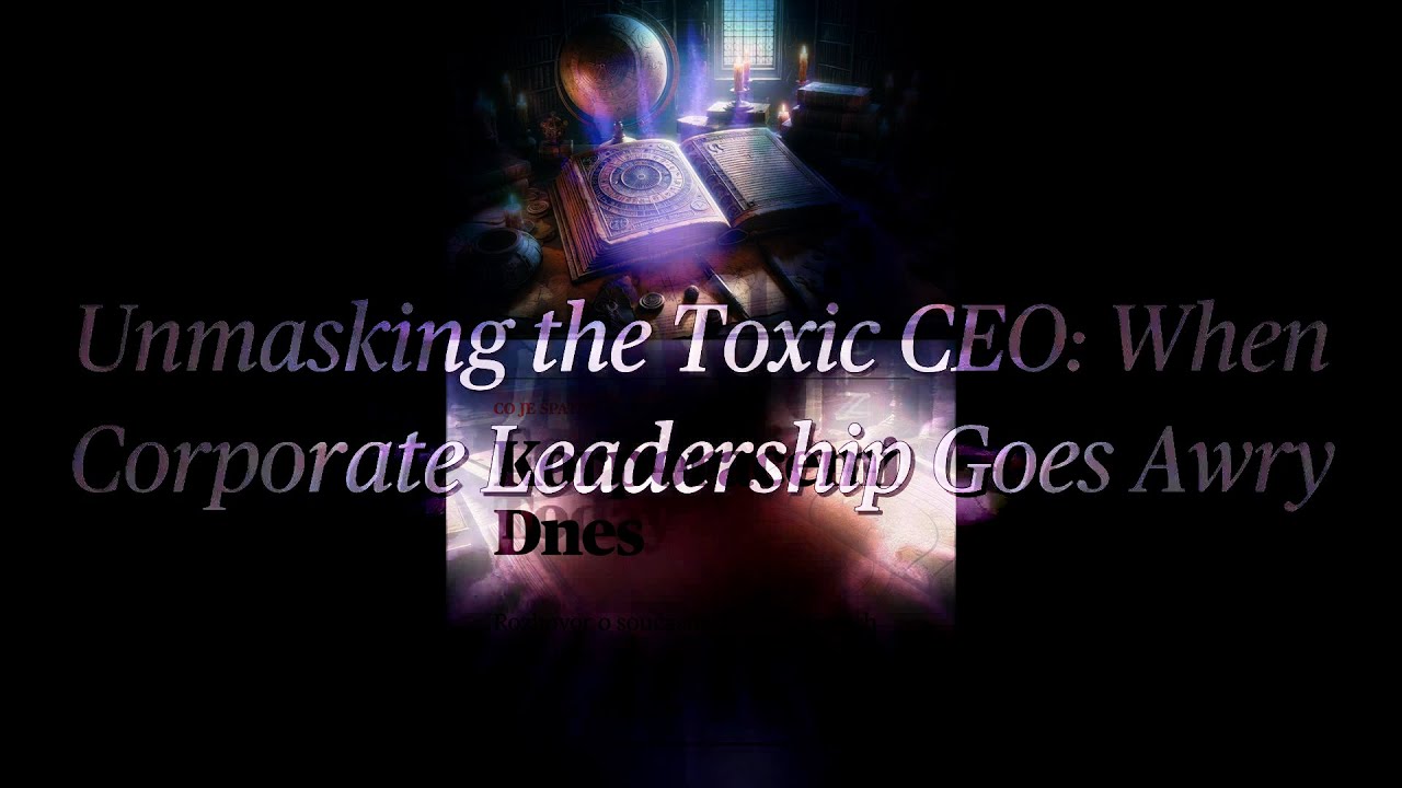 Unmasking the Toxic CEO: When Corporate Leadership Goes Awry - YouTube
