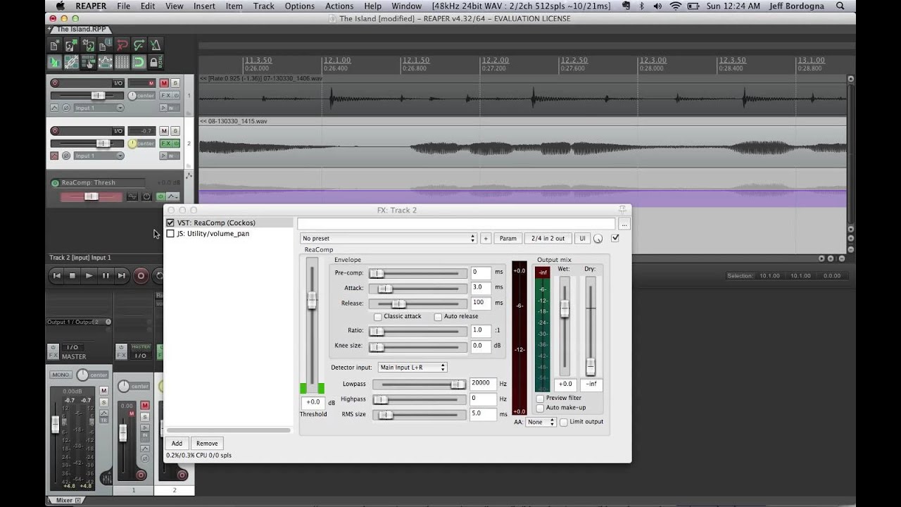 Compression Techniques in Reaper - YouTube