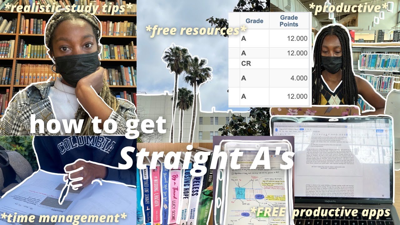 THE ULTIMATE GUIDE to getting straight A’s (study tips, time-management ...