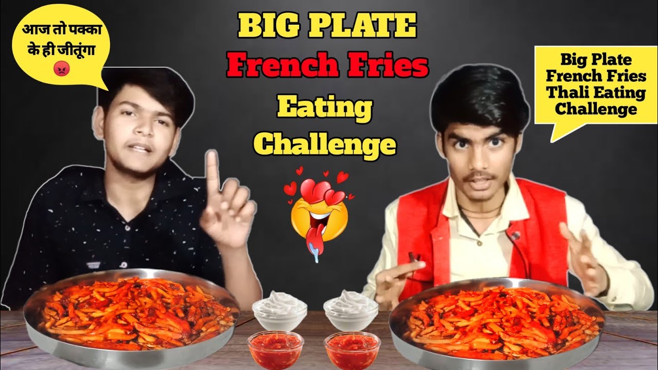 Big Plate French Fries Eating Competition 2022 | French Fries Challenge ...