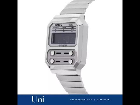 Đồng hồ CASIO 32 mm Unisex A100WE-7BDF - Đồng hồ casio chính hãng ...