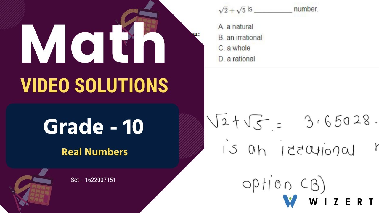 Maths Real Numbers worksheets for Grade 10 - Set 1622007151 - YouTube