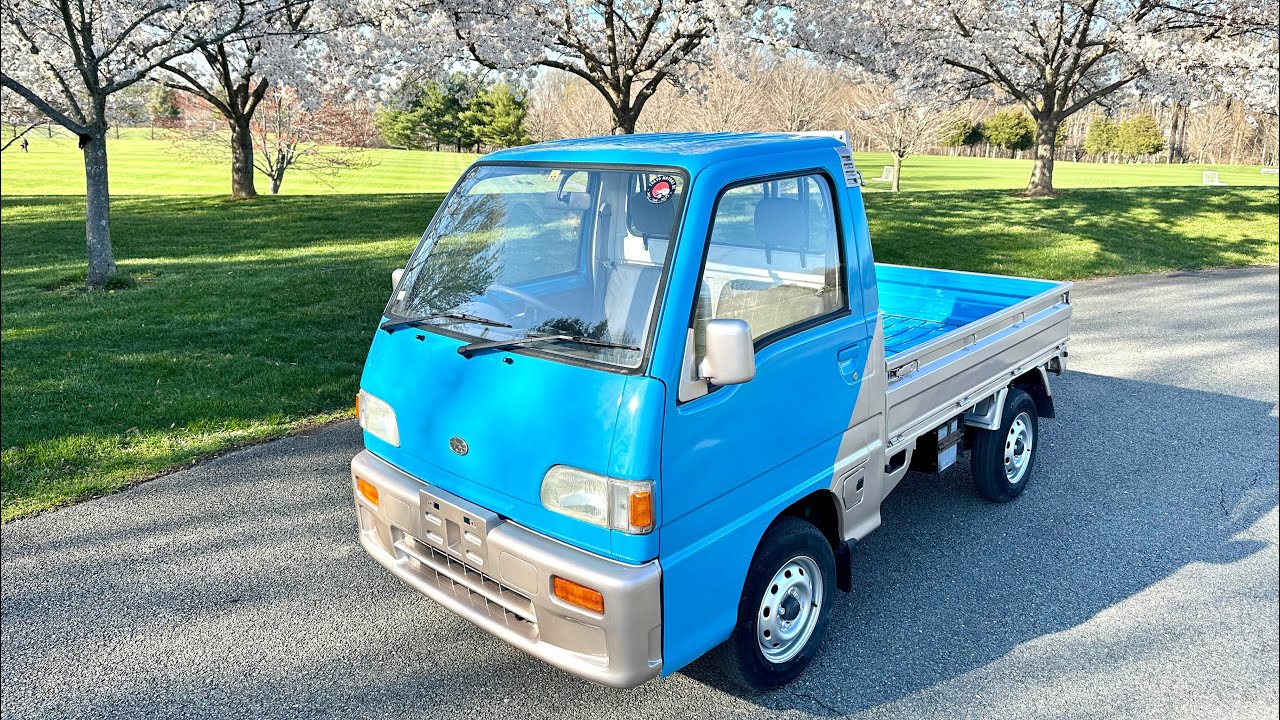 1993 SUBARU SAMBAR V-KS4 - 48,552 Miles - KEI TRUCK - JDM - WALK AROUND ...