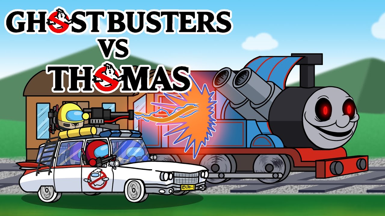 GHOSTBUSTERS VS GHOST THOMAS l AMONG US ANIMATION - YouTube