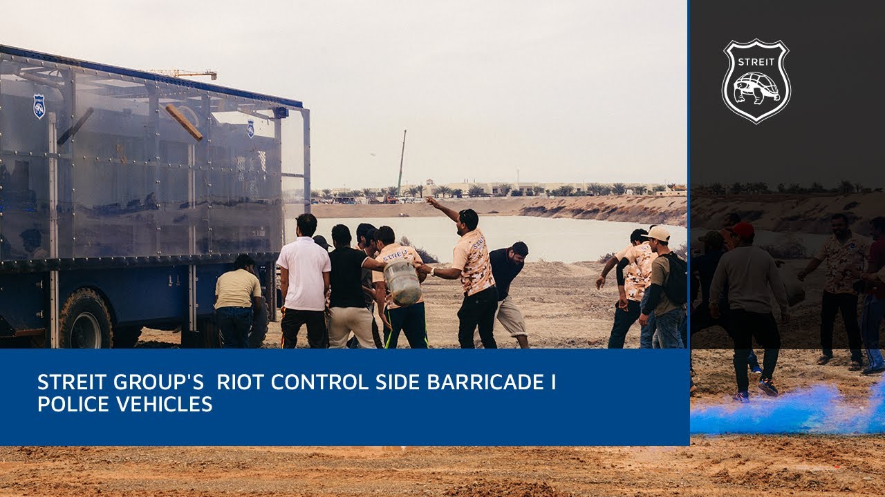Streit Group's Riot Control Side Barricade I Police Vehicles - YouTube