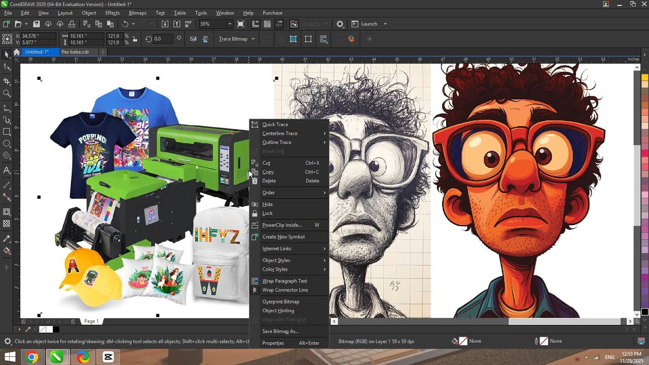DTF Printing Design Using Sora + CorelDRAW | Complete Step-by-Step ...