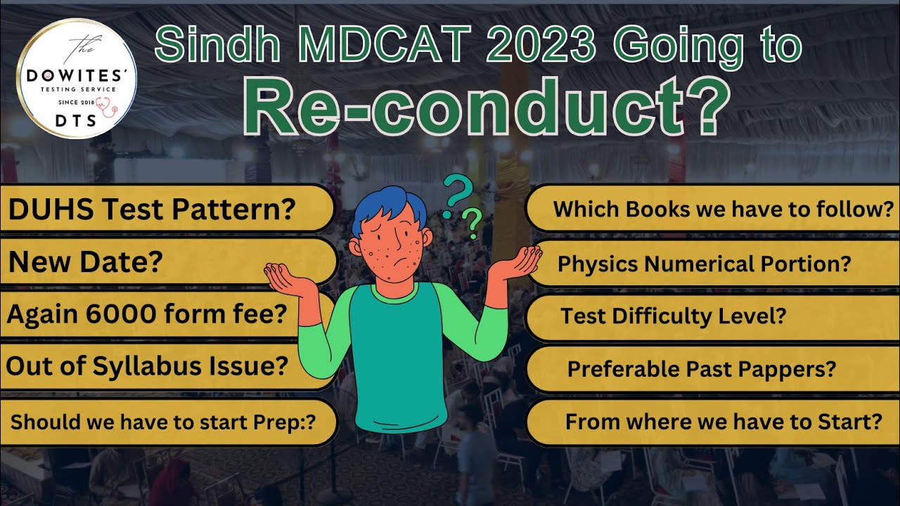 Sindh MDCAT 2023 Reconduct | Pattern For DUHS MDCAT | How to start ...