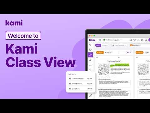 Class View: Kami's real-time assignment dashboard