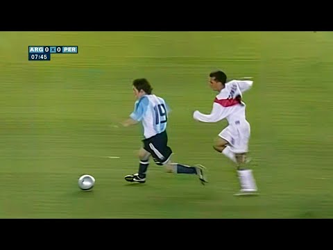 18 Year Old Messi vs Peru (WCQ) (Home) 2005-06 English Commentary