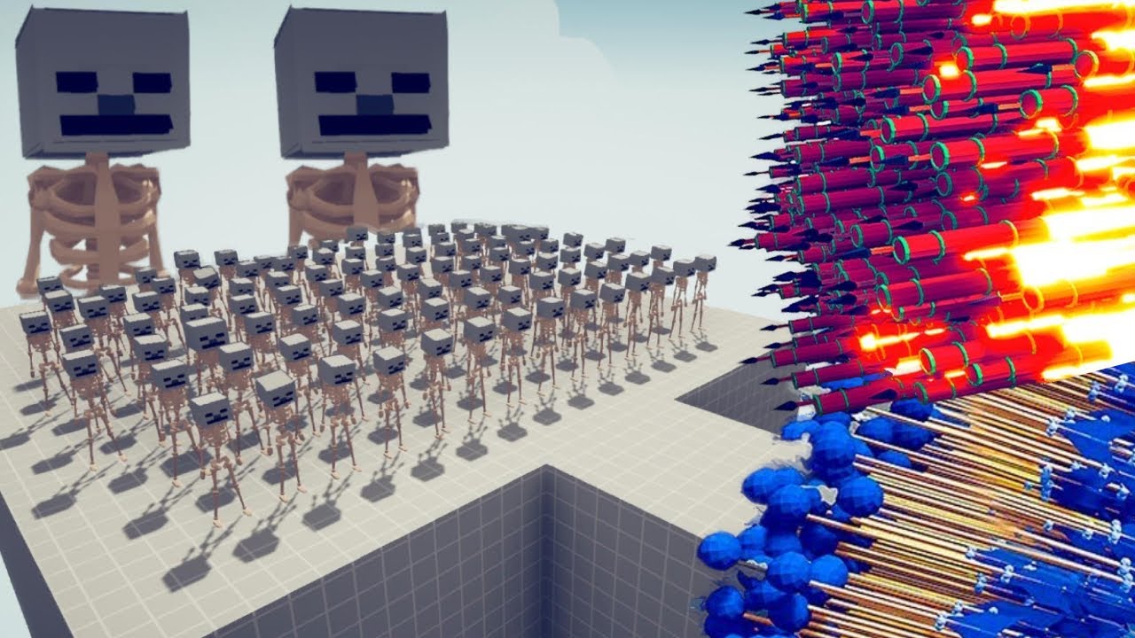 100x MINECRAFT SKELETONS + 2x GIANT vs EVERY GOD | Totally Accurate ...