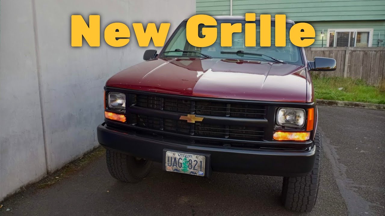New Replacement Grille from LMC Truck (paint and install) - 1994 Chevy ...