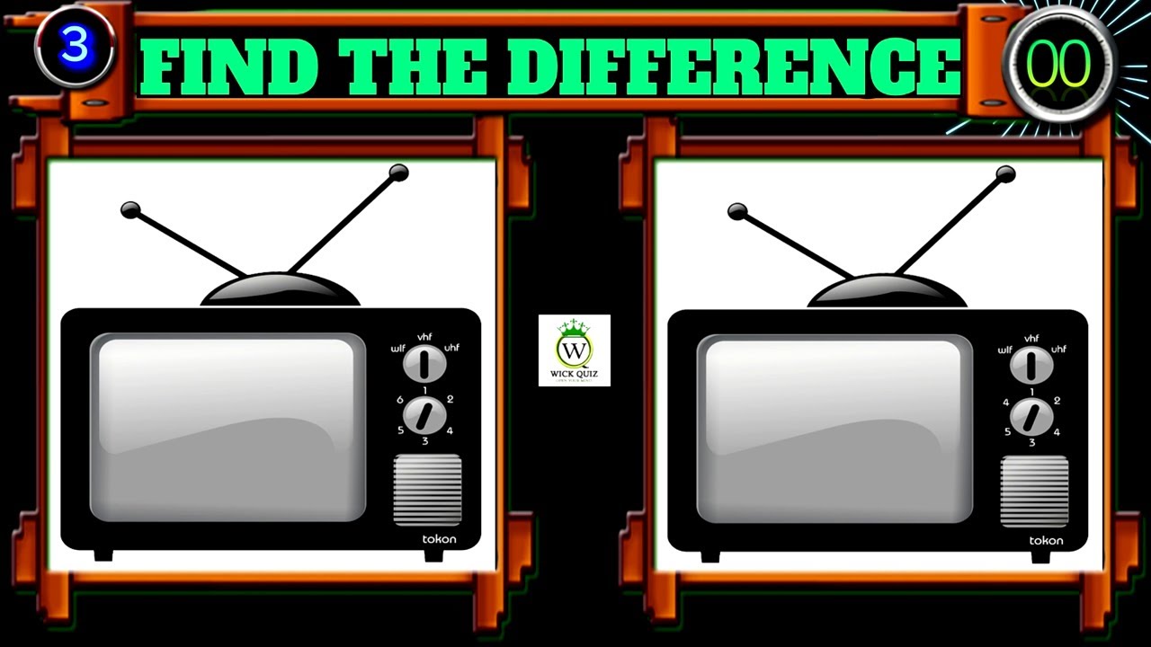 Spot the Difference | Find the Difference Challenge | Visual Puzzle ...