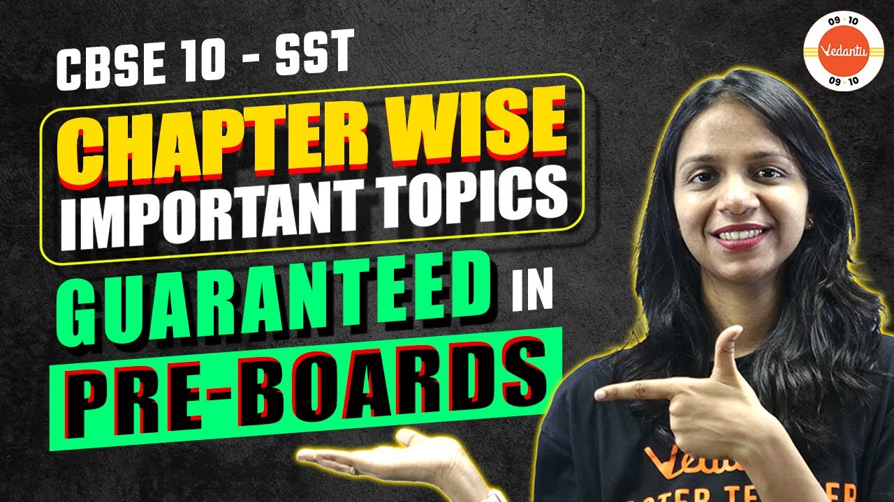 CBSE Class 10 Social Studies: Chapterwise Important Topics🔥| 10th SST ...