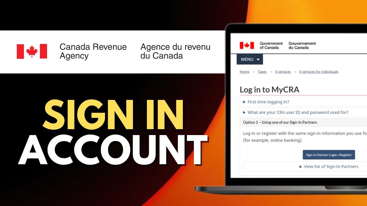 How to Sign in to your CRA account - YouTube