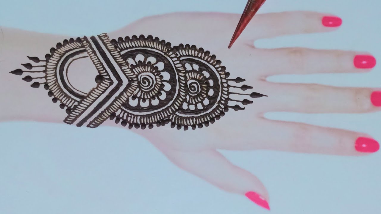 Back side mehendi design 🥰 simple mehendi design 🥰 😘🥰 - YouTube