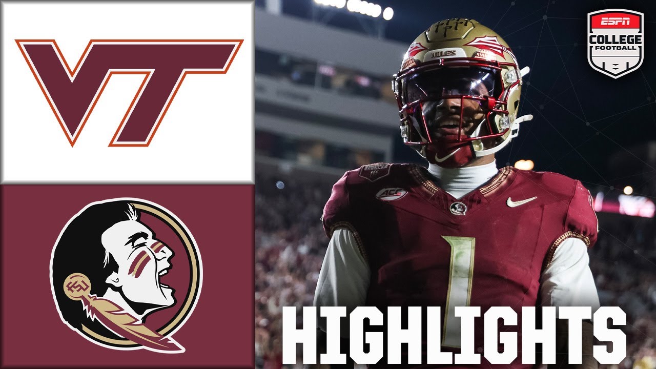 Virginia Tech Hokies vs. Florida State Seminoles | Full Game Highlights ...