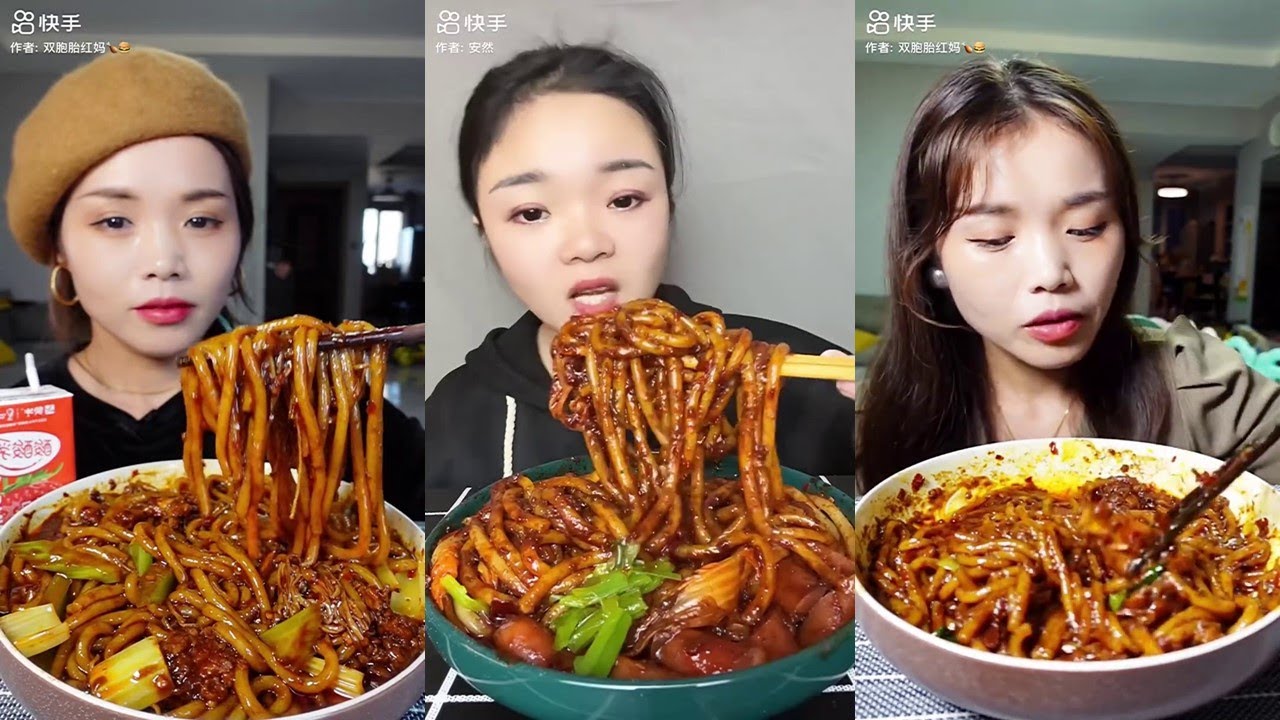Chinese eating show | ASMR | MUKBANG | SPICY RAMEN NOODLES 🍜 - YouTube