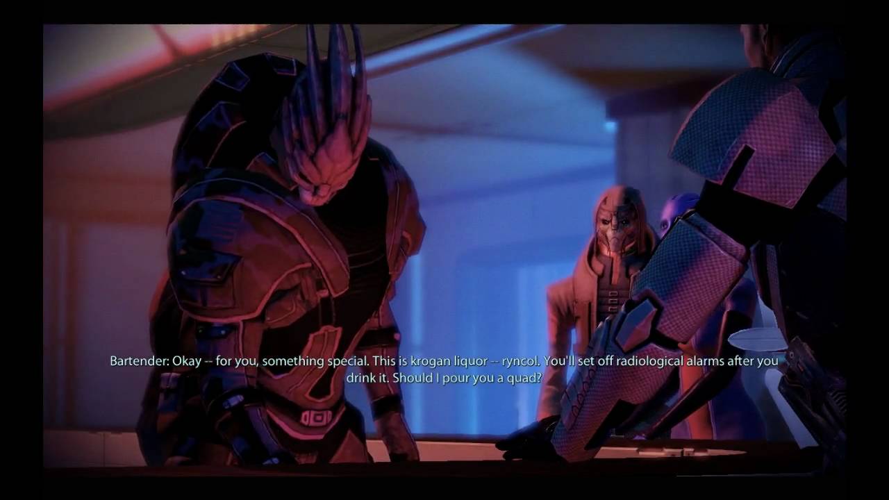 Mass Effect 2 - DRUNK Shepard - YouTube