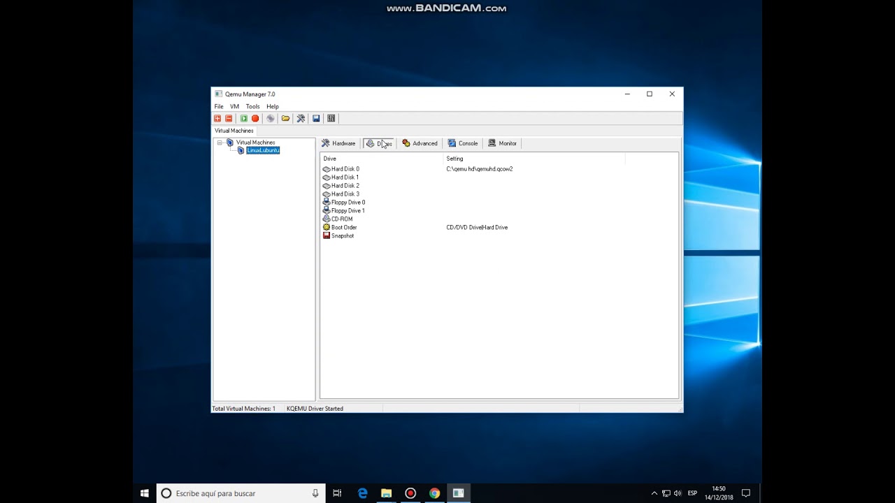 Virtualización con QEMU Manager 7.0 - YouTube