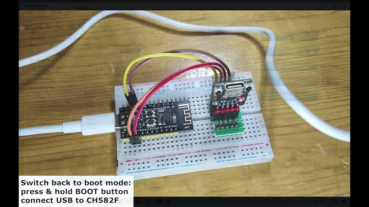 Download code to CH582F (RISC-V) using MounRiver Studio/WCHISPStudio ...
