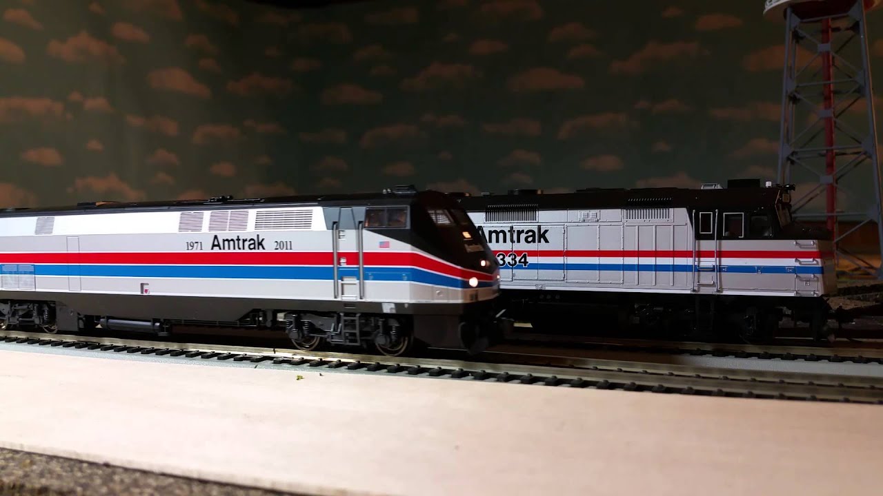 Marcusville 04-15-15 HO Kato GE P42 Phase II - YouTube