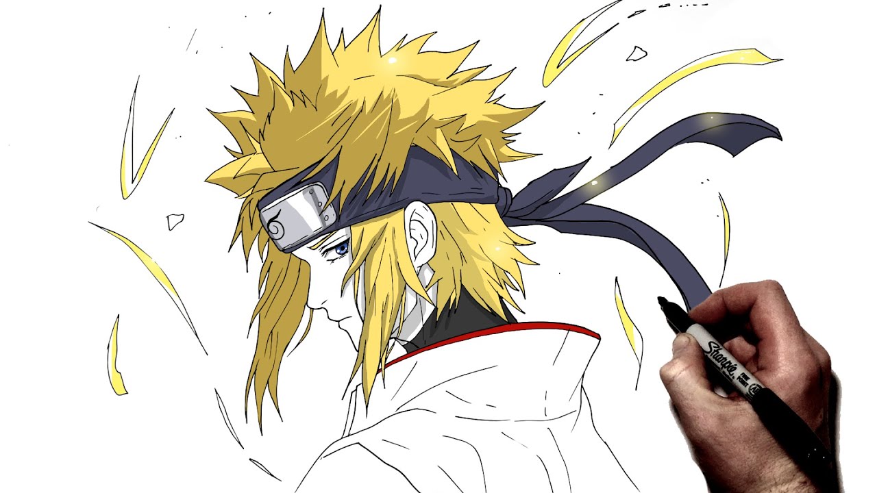How To Draw Minato (ALT) | Step By Step | Naruto - YouTube