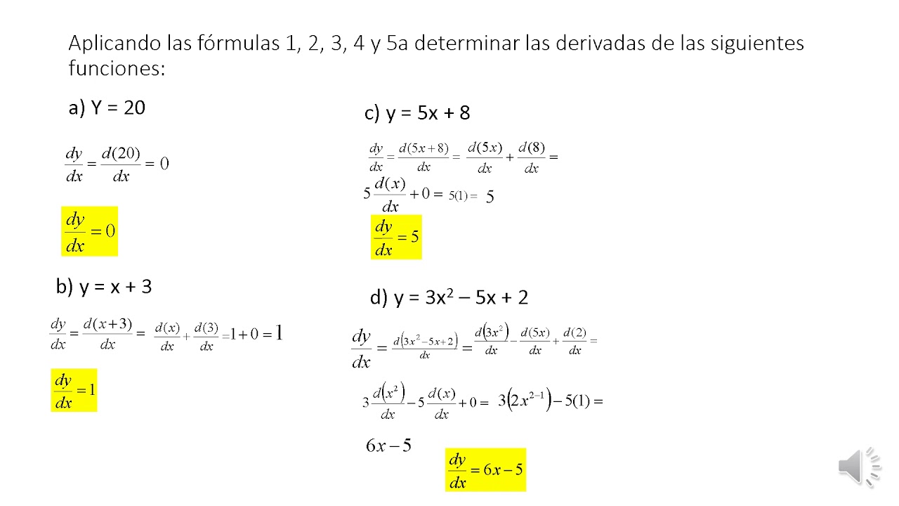 Metodo directo de derivación - YouTube