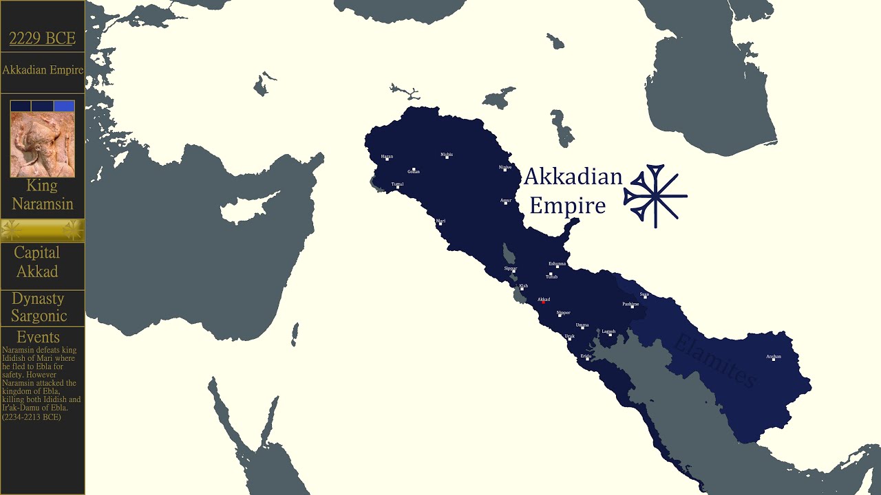 Akkadian empire map
