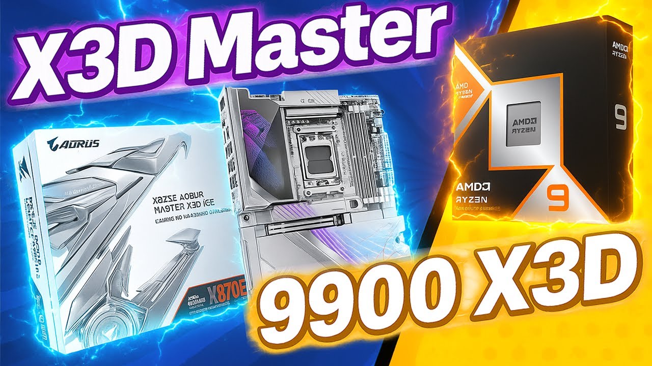 معاينة أول لوحة X3D في العالم + معالج 9900X3D 🔥 - YouTube