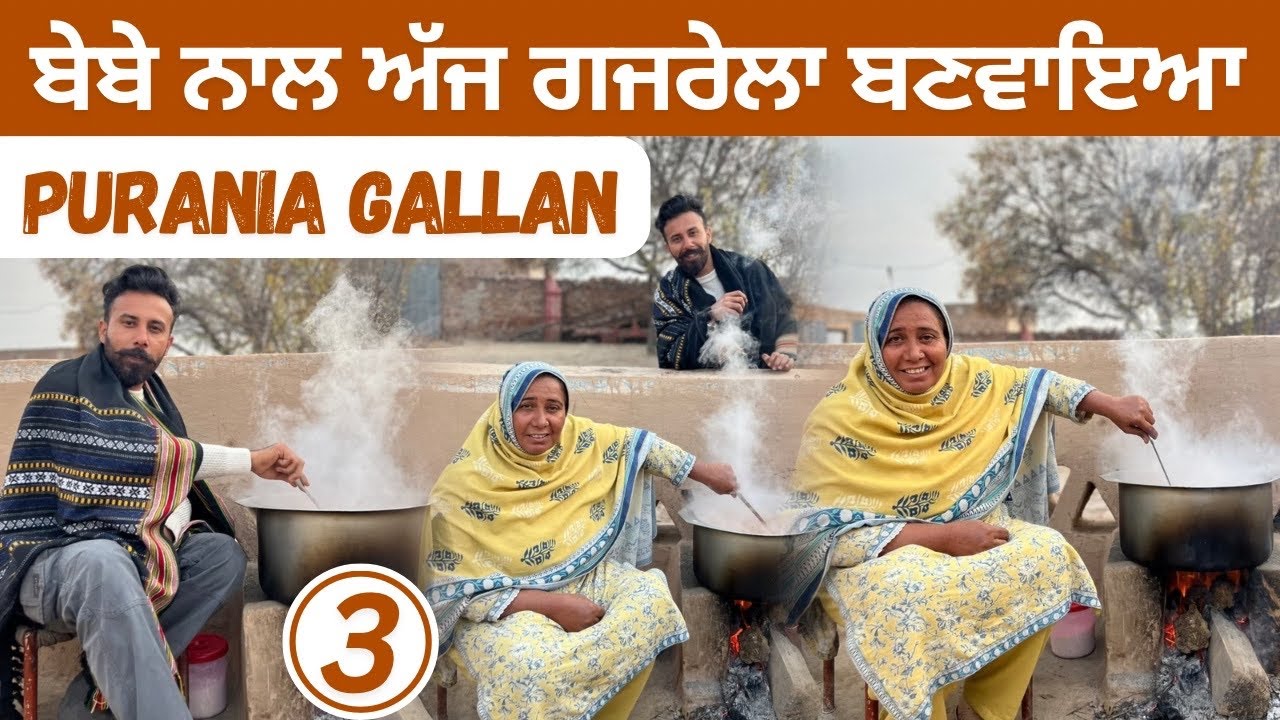 ਬੇਬੇ ਨਾਲ ਅੱਜ ਗਜਰੇਲਾ ਬਣਵਾਇਆ Purane Time diya Gallan Bata | Viah ala ...